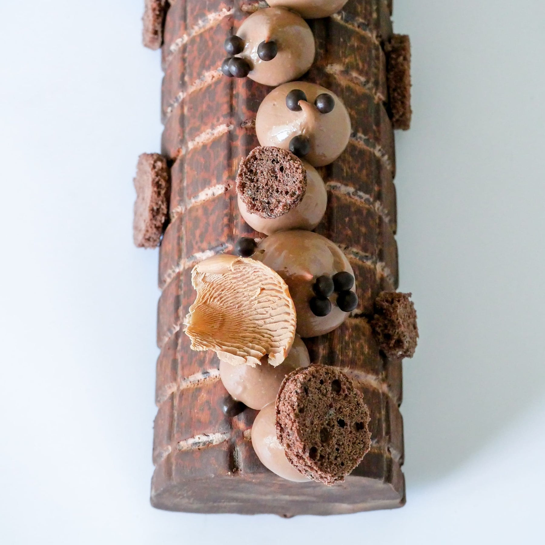 Feuilles structures bûches - Motif tablette de chocolat